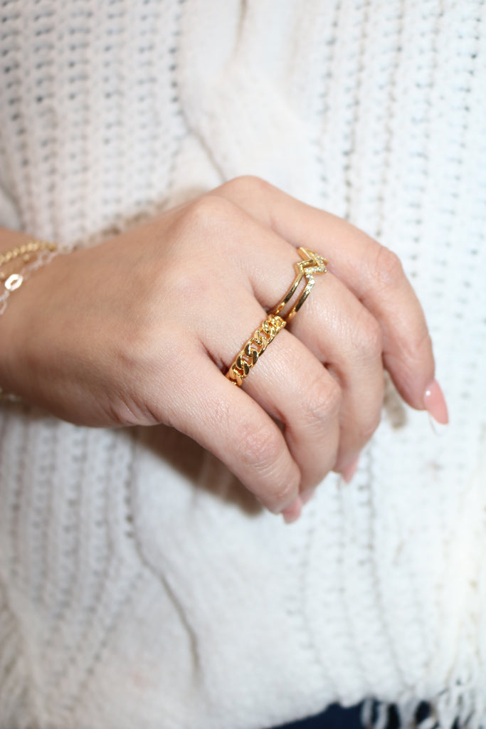 Curb Chain Chunky Link Ring– By Maxwell Shop